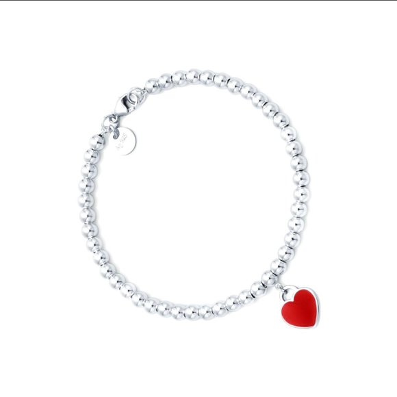 Tiffany & Co. | Jewelry | New Return To Tiffany Red Heart Tag Bead ...